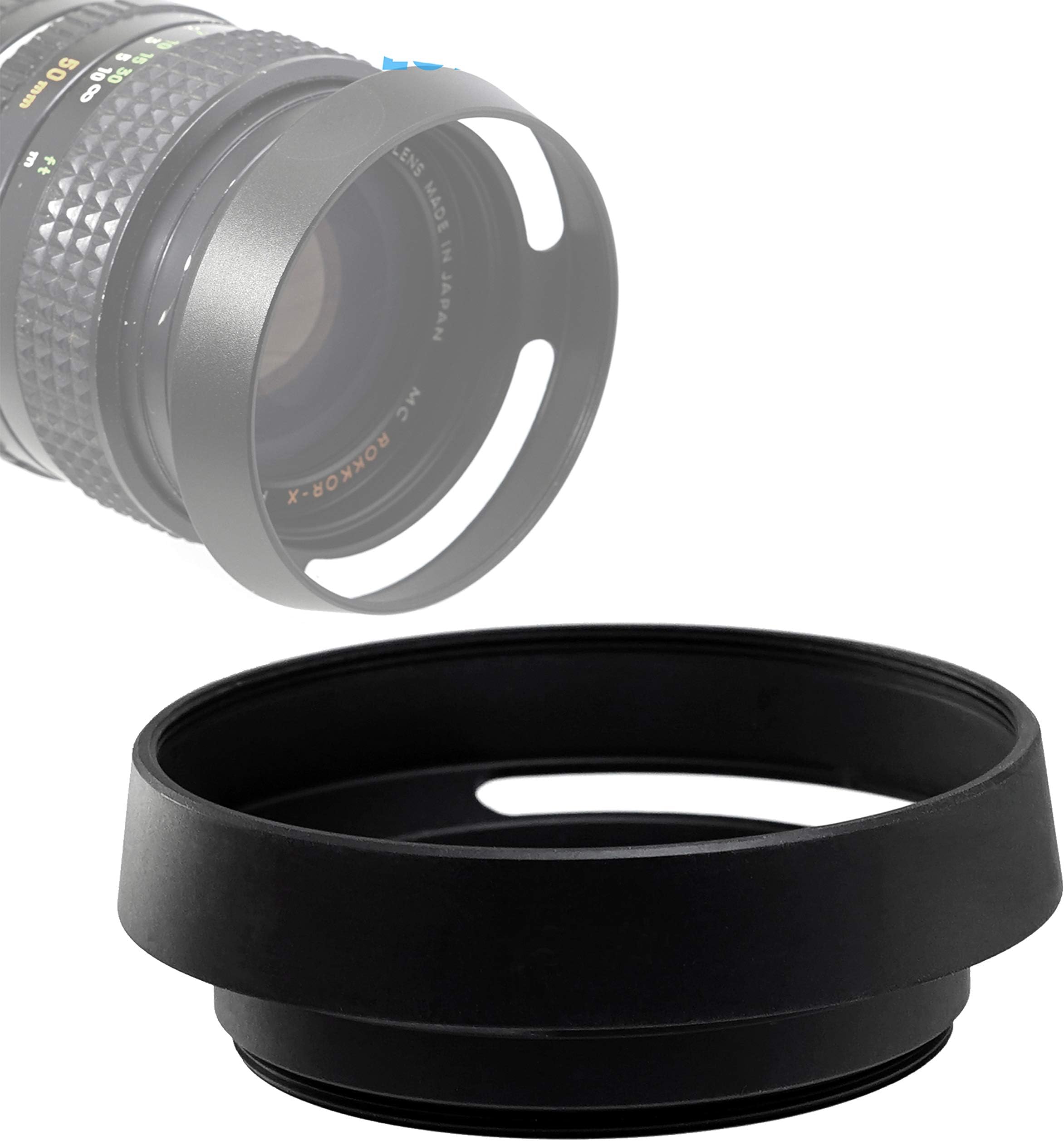 Amazon.com : Fotasy Metal Lens Hood - 58mm Screw-in for Canon, Fuji ...