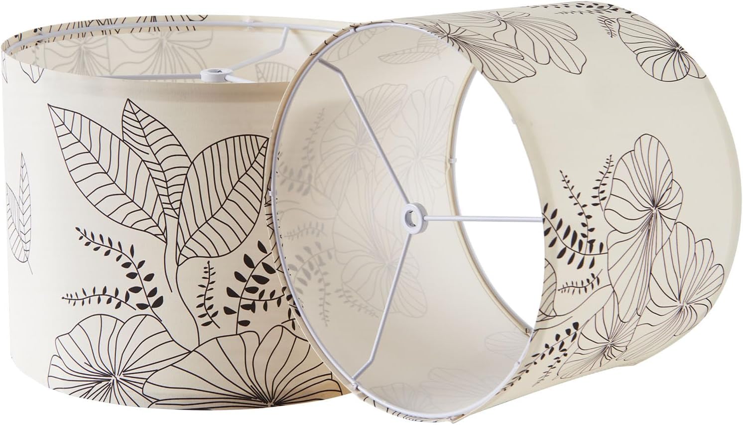 Lamp Shades Set of 2, Drum Lamp Shades for Table Lamps and Floor Lamps ...
