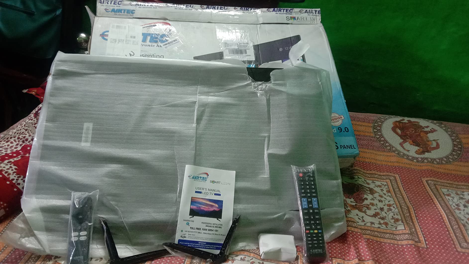 eAirtec 81 cm (32 Inches) HD Ready Smart LED TV 32 SM VC (Black) (2022 ...