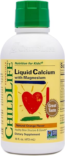 Amazon.com: ChildLife Essentials Liquid Calcium Supplement for Kids ...