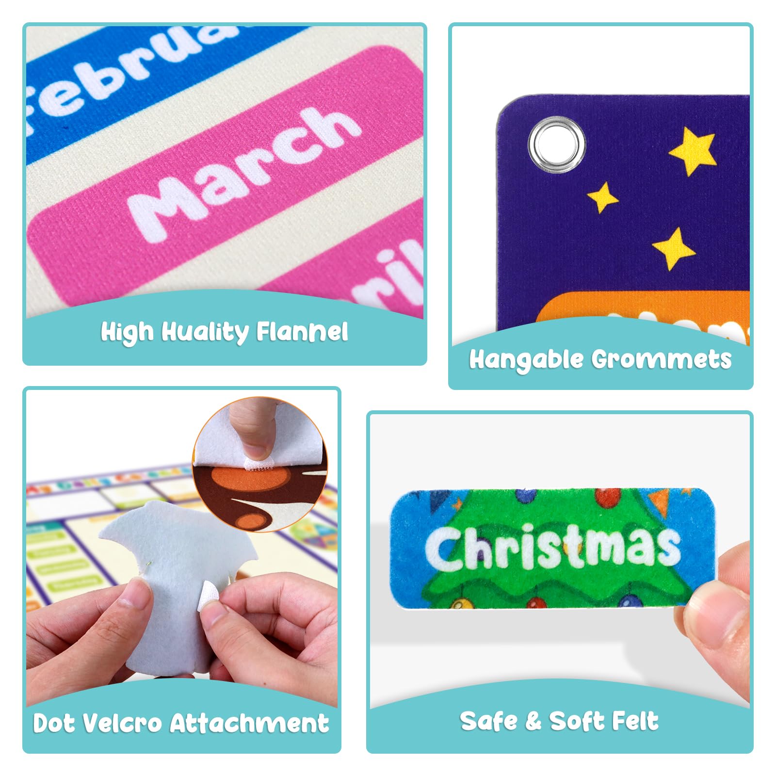 Snapklik.com : My Daily Calendar 34" X 26" Toddler Circle Time Learning ...