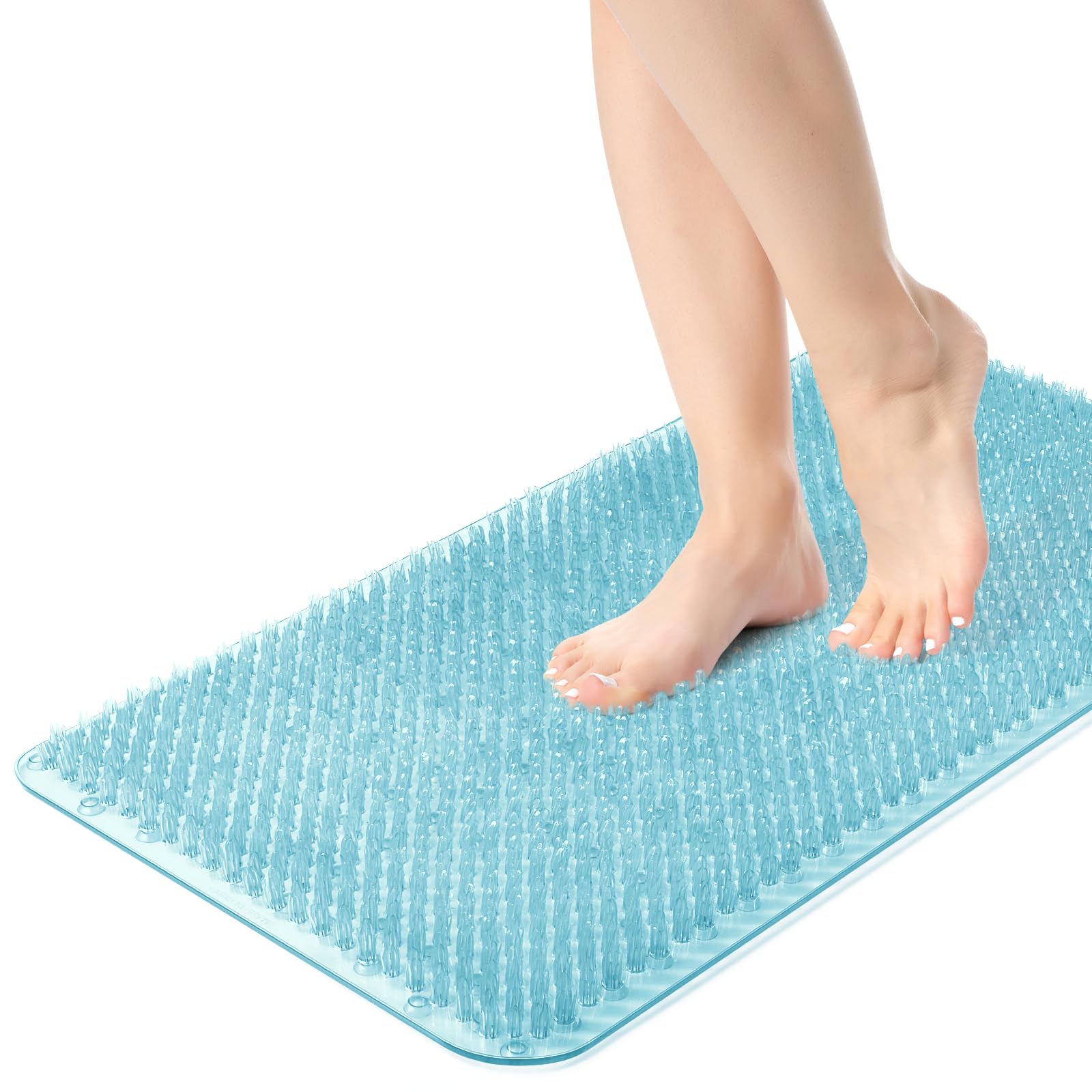 Amazon.com: Yolife Shower Foot Scrubber Mat, Anti-Slip Bath Mat with ...