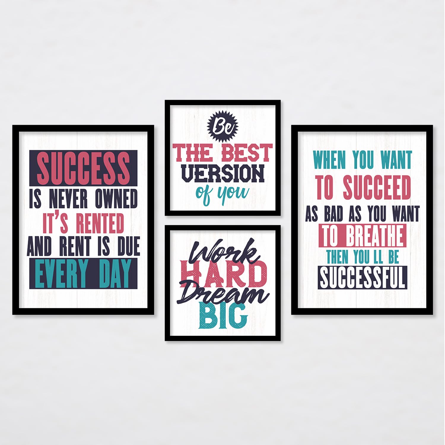 ARTELLY Motivational Quotes Wall Art Frames - Inspirational Quotes ...