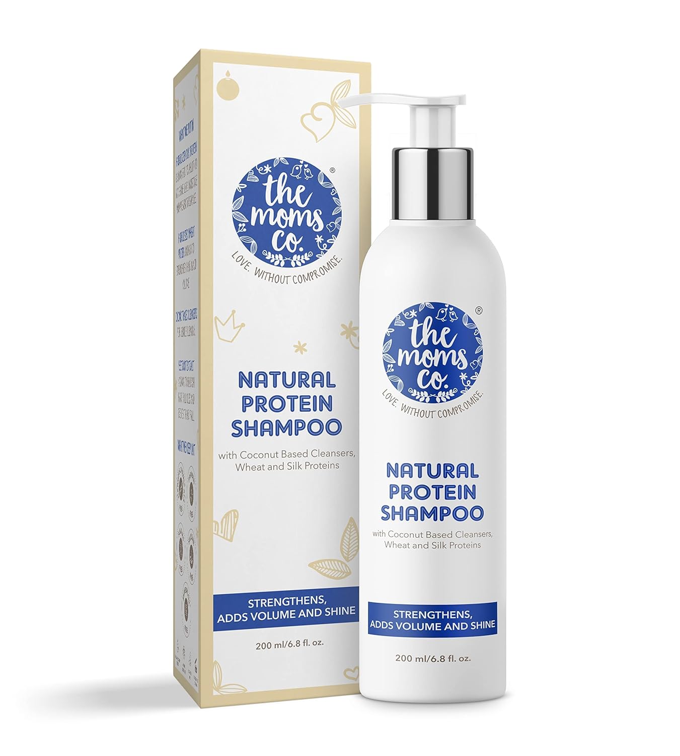 Buy The Moms Co. Natural Protein Shampoo (200ml) with Strengthening ...