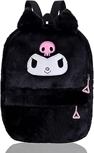 Amazon.com | Roffatide Fuzzy Backpack Plush Cartoon Cute Kuromi ...