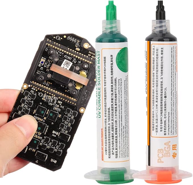Amazon.com: Watris Veiyi 2PCS Solder Mask Ink, PCB UV Curable Solder Mask Soldering, PCB Solder ...