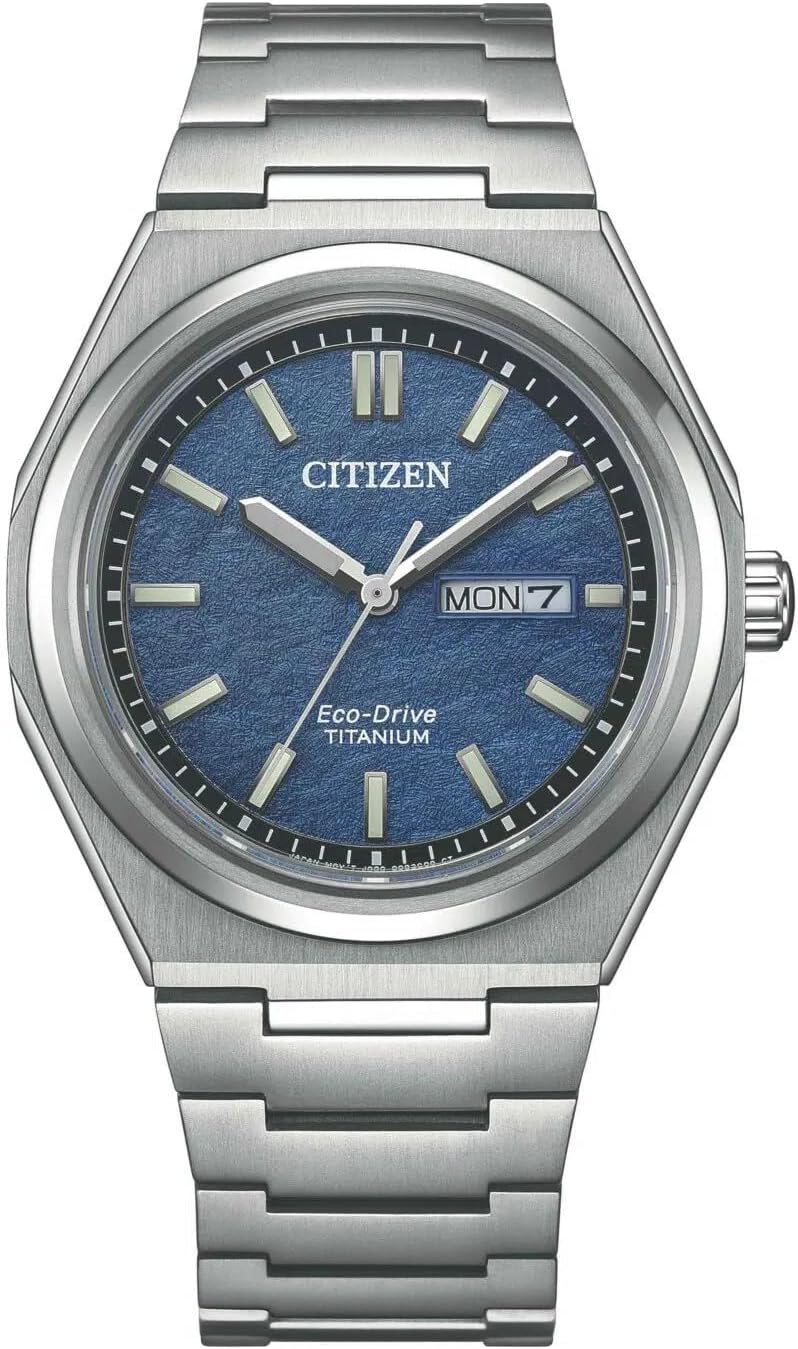 Citizen Men's Analogue Japanese Quartz Watch with Titanium Strap AW0130 ...
