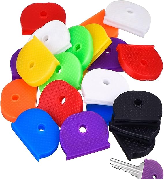 32Pcs Key Covers Caps,Keycaps Silicone Key Identifier Caps Coloured Key ...