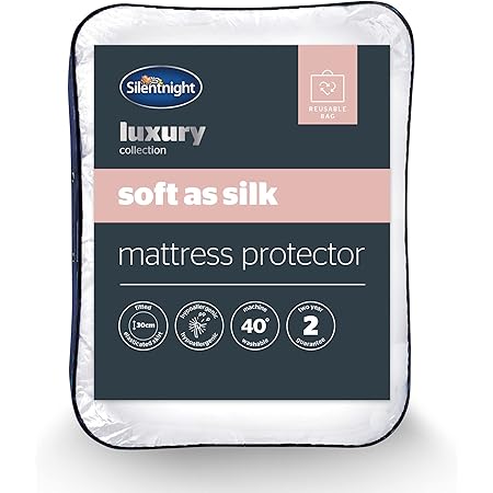 Silentnight Quilted Single Mattress Protector – Premium Luxury Soft ...