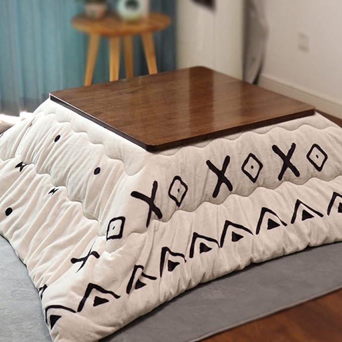 Japanese Kotatsu Table Blanket Set,Wood Square Stove Tables,Japanese ...