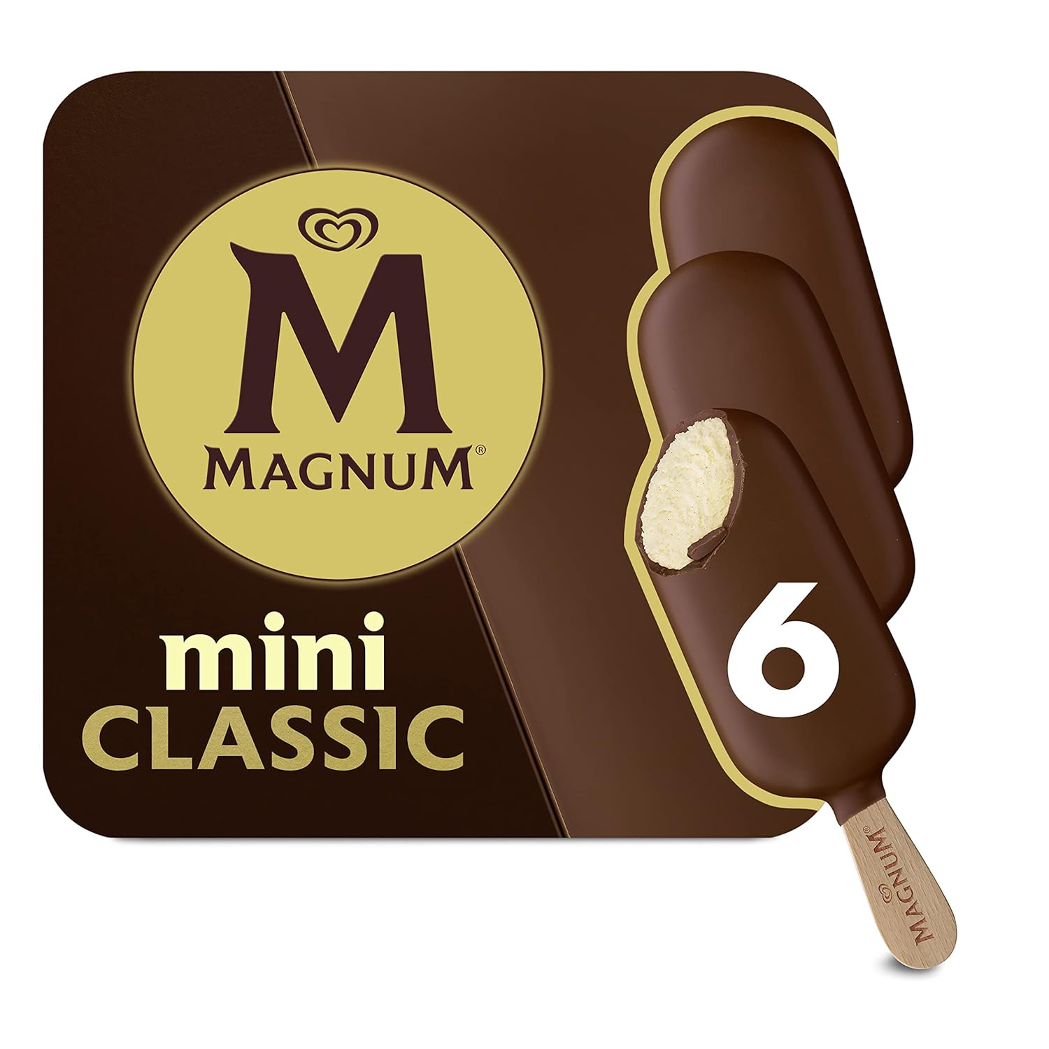 Magnum Mini Eis am Stiel Classic für den leckeren Eiscreme Genuss mit ...