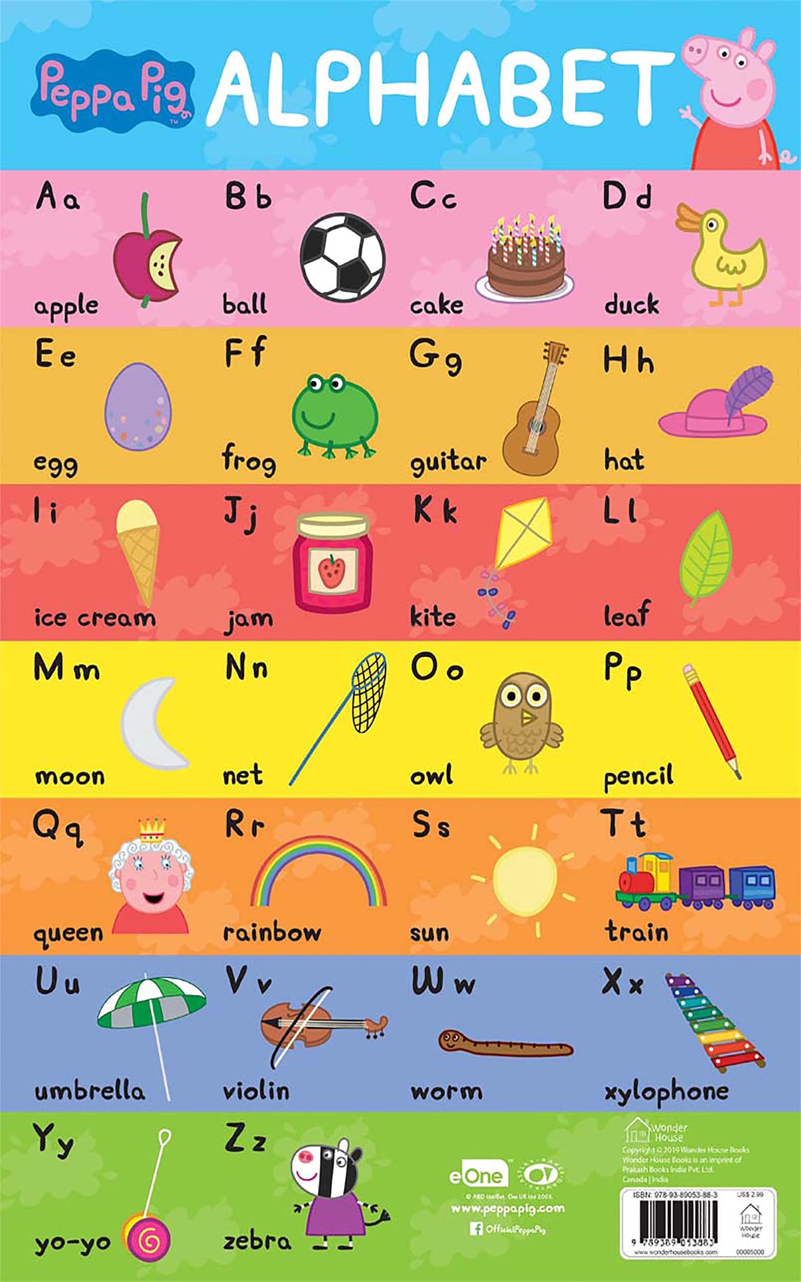 Buy Learn with Peppa Pig : Early Learning English Alphabet Chart for ...