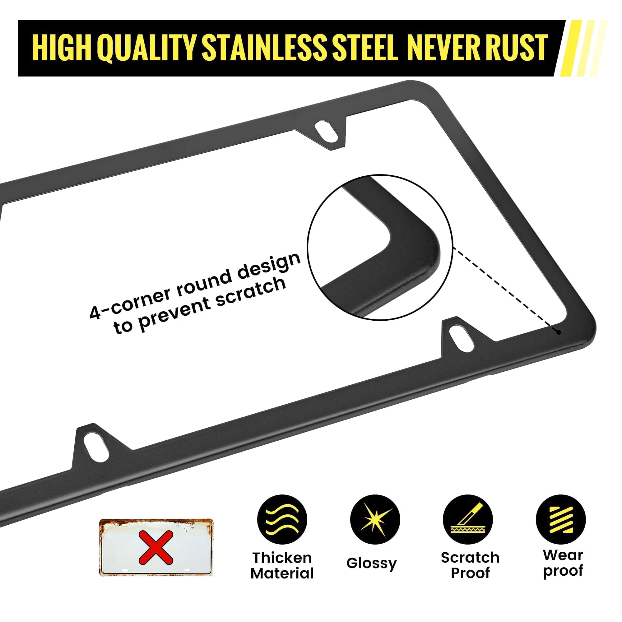 Snapklik.com : Oyviny Trailer License Plate Bracket Holder Frame Kit ...