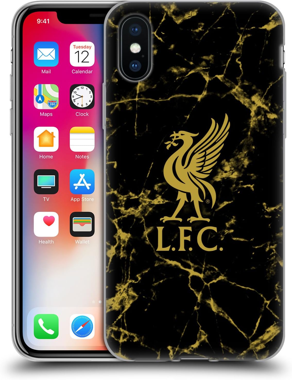 Head Case Designs Officially Licensed Liverpool Football Club Black ...