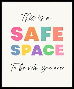 Amazon.com: This is a Safe Space Wall Art decor photo print (8x10 ...