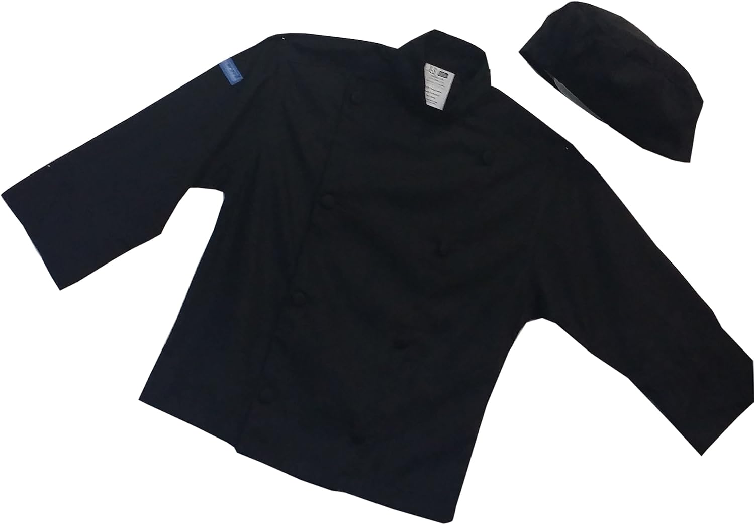 Amazon.com: CHEFSKIN Children Chef Long Sleeve Jacket in Black Kids (Xs ...