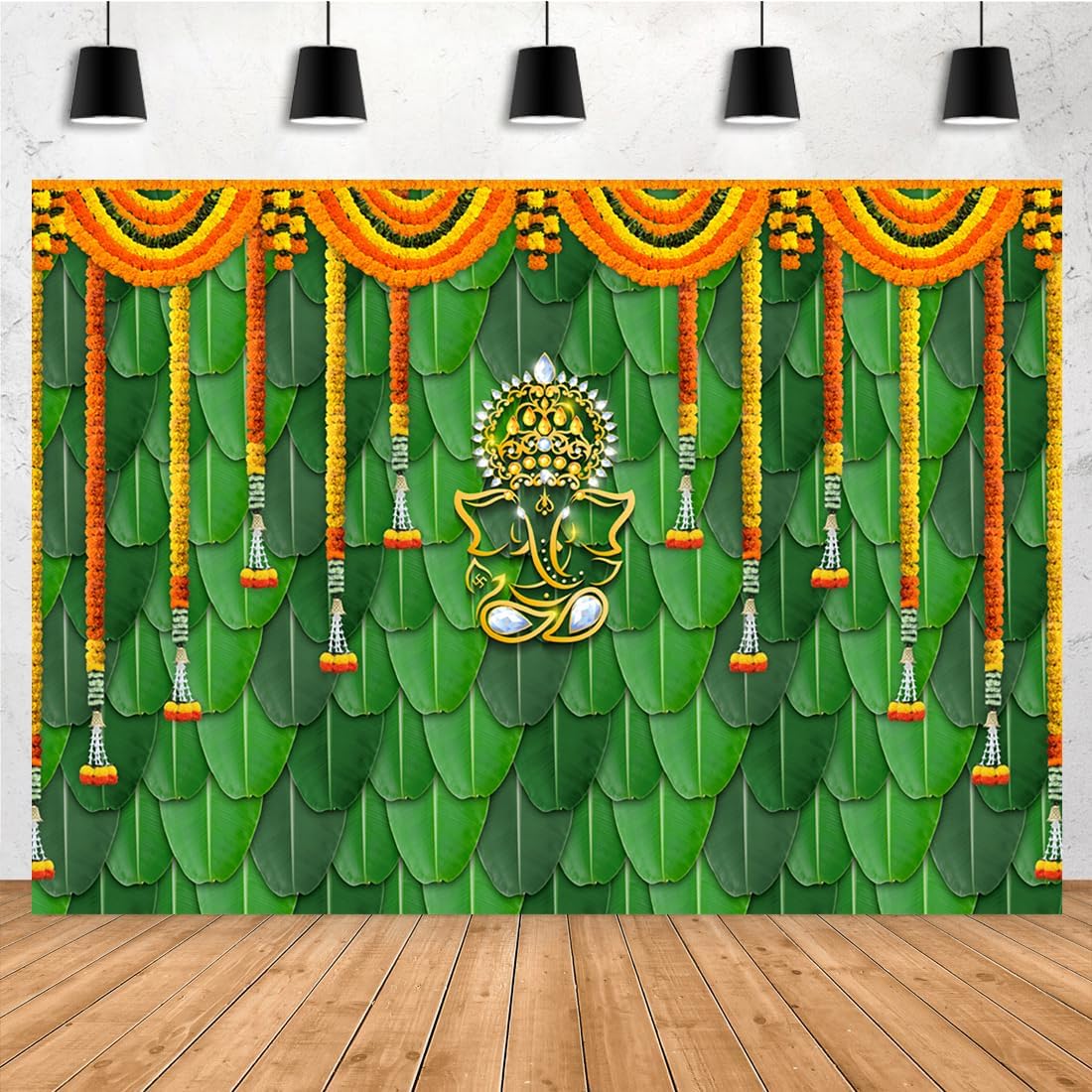 Amazon.com : Aperturee 7x5ft India Pooja Traditional Backdrop for ...