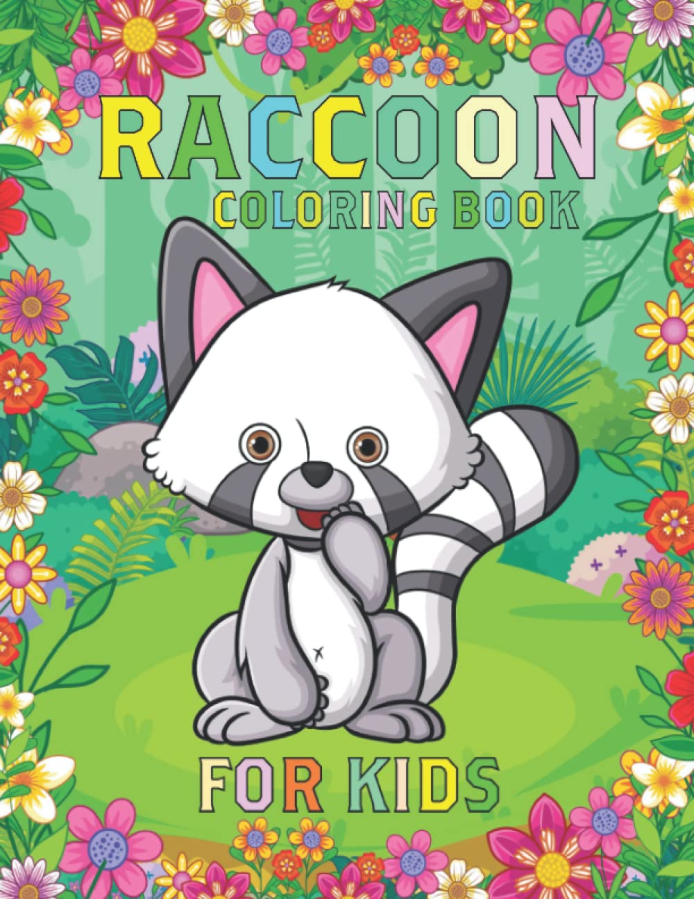 Raccoon Coloring Book For Kids: Funny And Beautiful Collection Of Cute ...