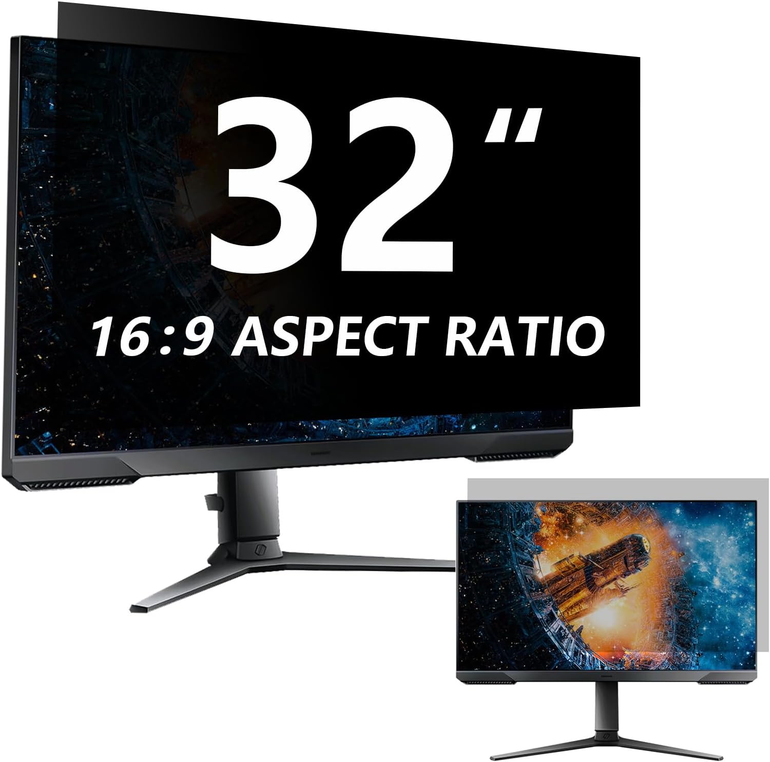 Amazon.com: Halloive 32 Inch 16:9 Computer Privacy Screen Filter ...