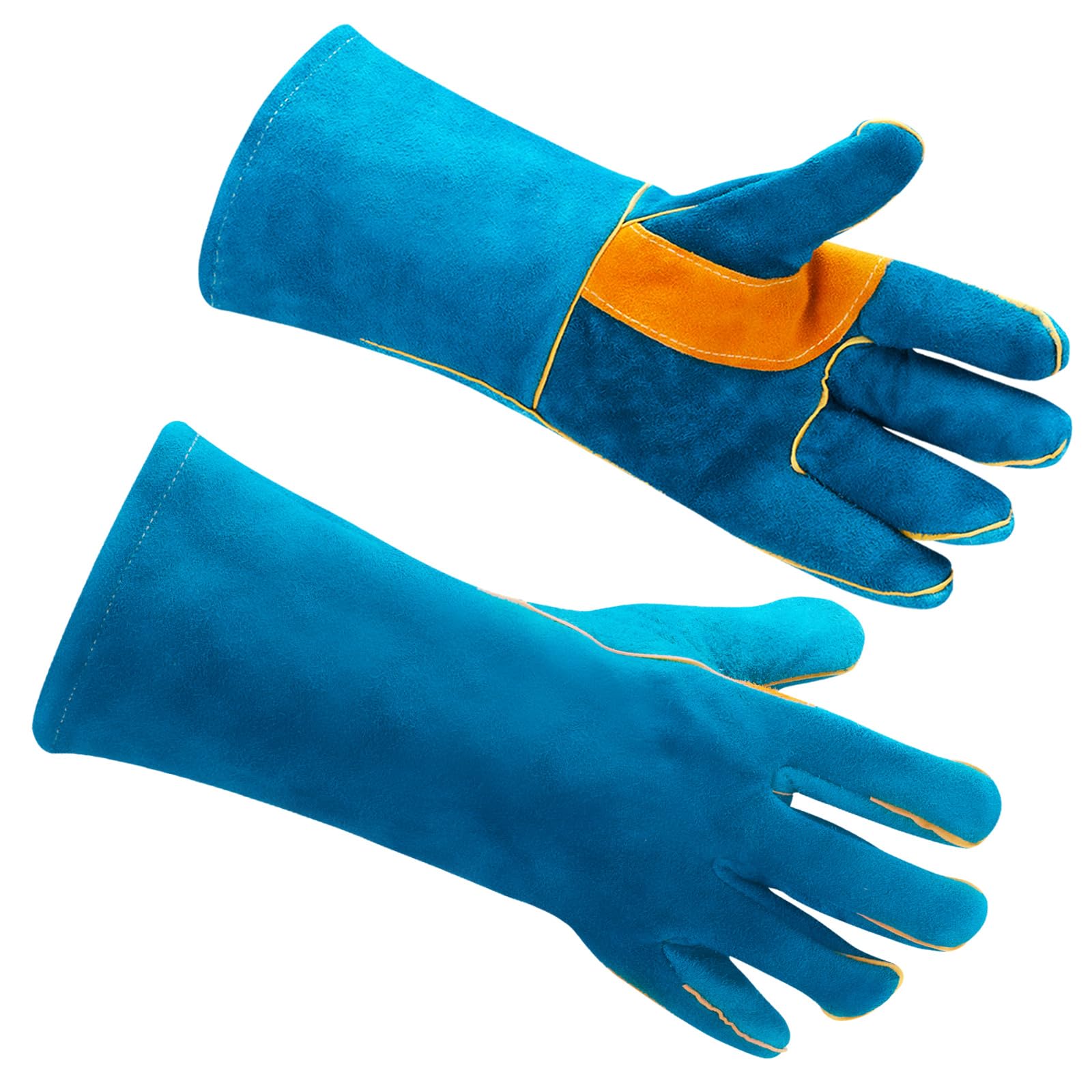 Amazon.com: AOWPFVV Leather Animal Handling Glove Anti Scratch ...