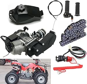 Amazon.com: 49CC 2-Stroke Engine Motor Kit L7T L7TC 14 Teeth T8F Chain Single cylinder Air ...