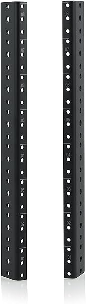 Amazon.com: Gator Rackworks Heavy Duty Steel Rack Rail Set; 8U Rack ...