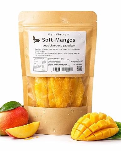 SOFT MANGO - Weiche Mangoscheiben aus VIETNAM, fruchtig-exotischer ...