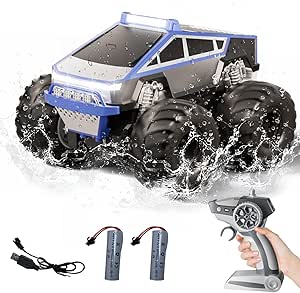 Amazon.com: RC Car,Amphibious Remote Control Car Waterproof Monster Truck,4WD All Terrain Off ...