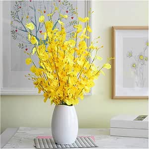 Amazon.com: WaLdor Fake Artificial Flowers Artificial Orchids，Faux ...