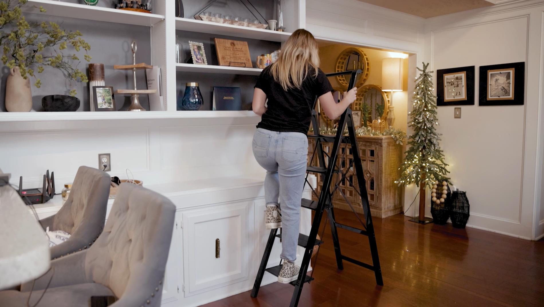 Watch SOLADDER 5 Step Ladder, Lightweight Aluminum Foldable Ladder on ...