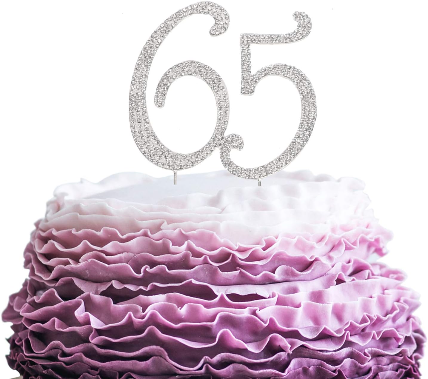 Amazon.com: LINGPAR 65 Years Birthday Cake Topper - New Best Crystal ...