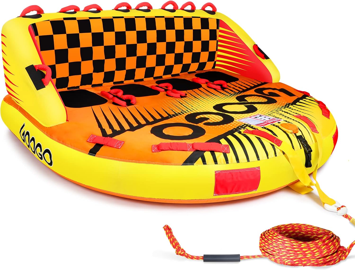 Amazon.com: Googo 1-4 Person Towable Tube for Boating, Inflatable Water ...