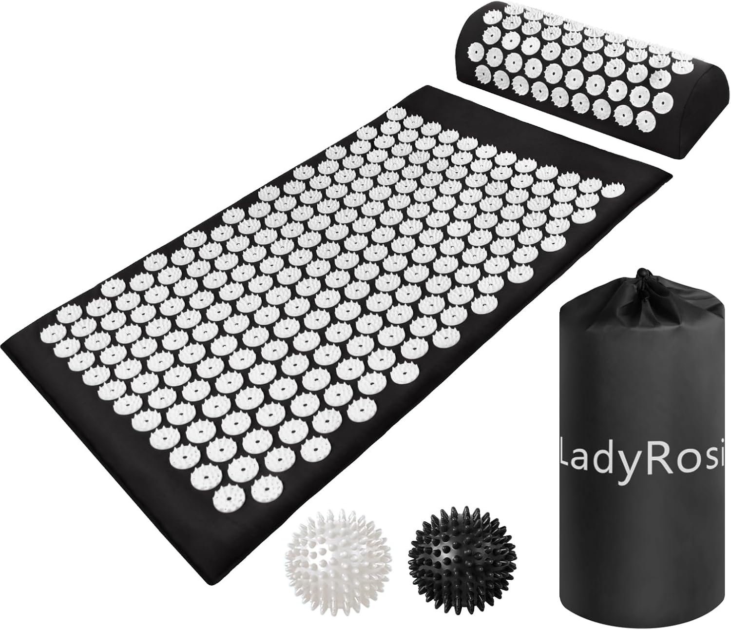 Amazon.com: Acupressure Mat and Pillow Set with Oxford Bag, for Neck ...