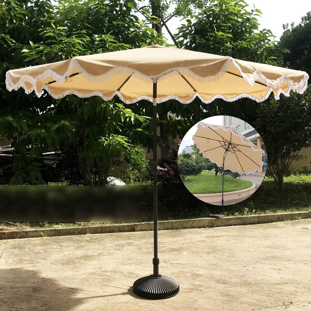 Amazon.com : zwhw 8.8ft/2.7m Garden Parasol, Hand Crank, Tiltable ...