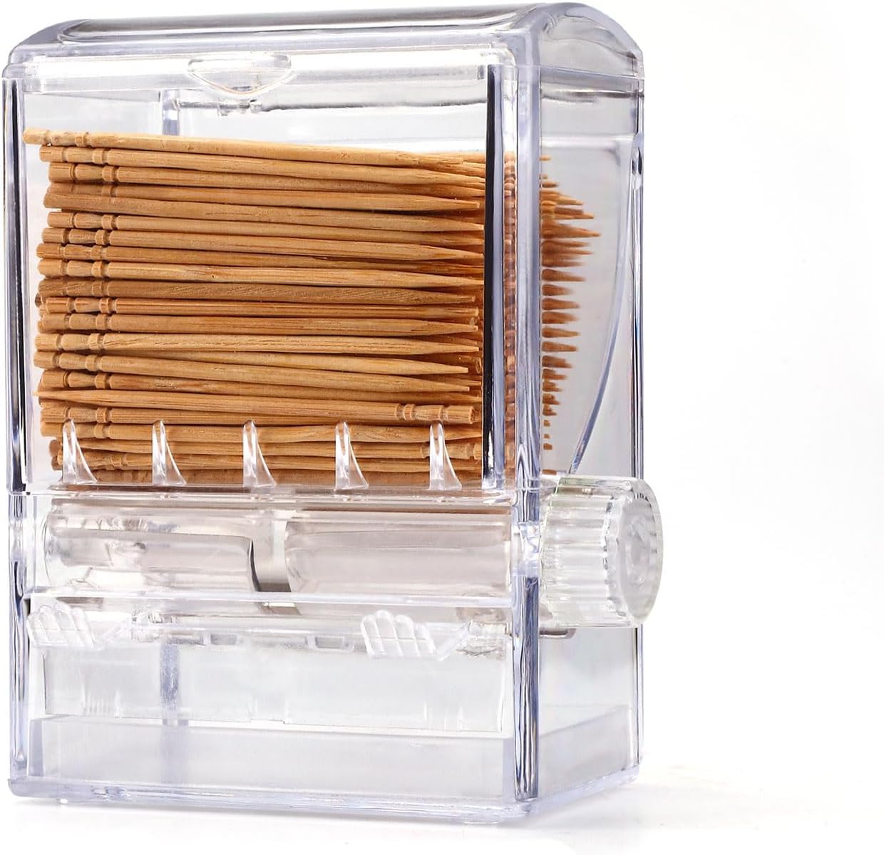 Toothpick Holder Clear Toothpick Dispenser Automatic Toothpick ...