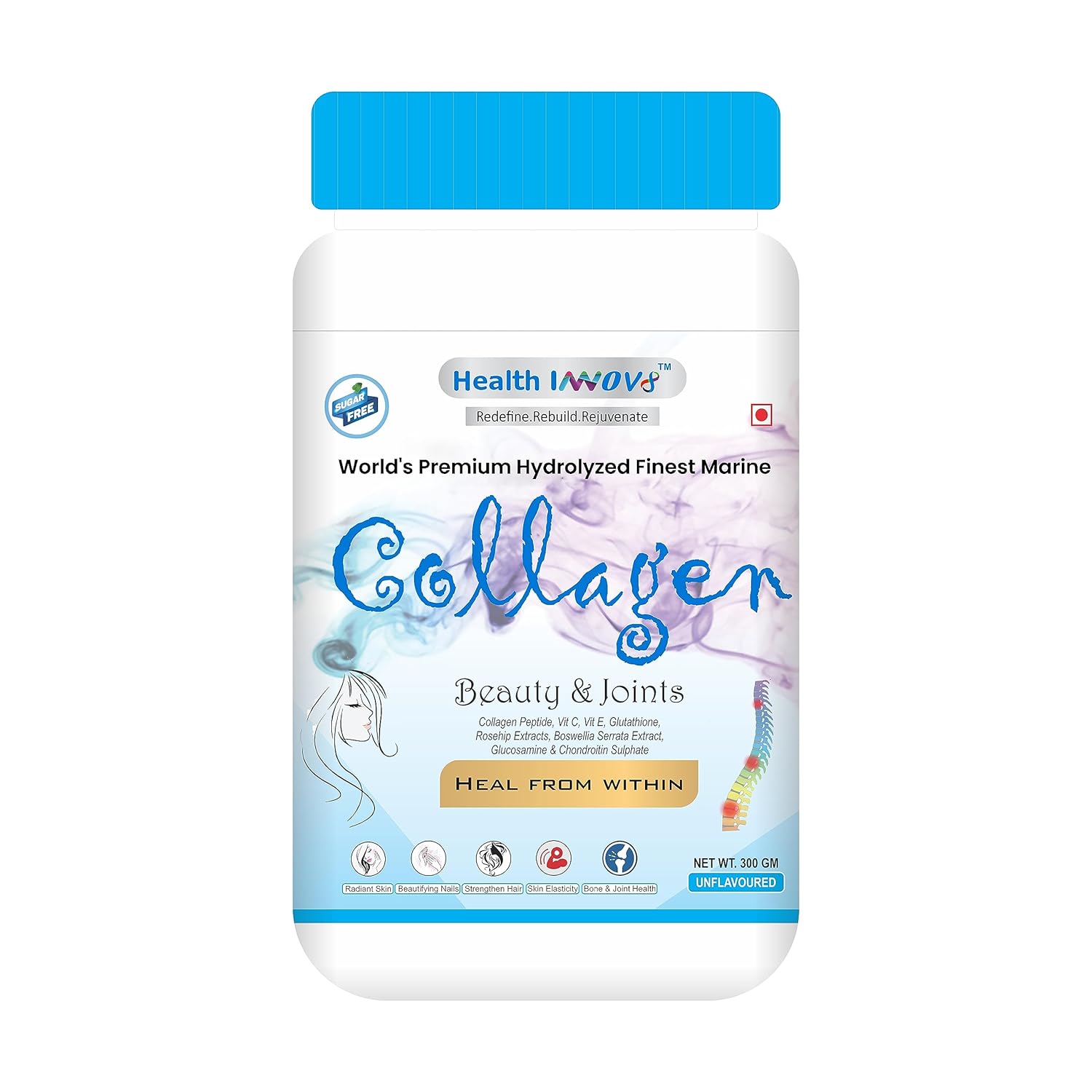 Health Innov8 Skin Radiance Collagen Powder Marine Collagen Supplements ...