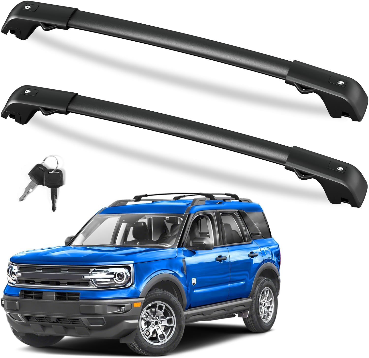 Amazon.com: Crossbars Cross Bars Roof Racks Rails Compatible with 2021 ...