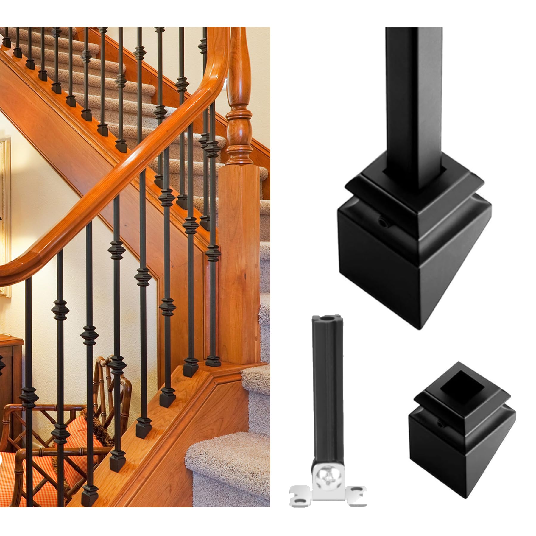 Snapklik.com : 10 Pack Adjustable Angle Baluster Connectors