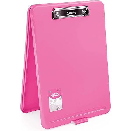 Amazon.com: Dexas Slimcase Storage Clipboard, Pink : Office Products