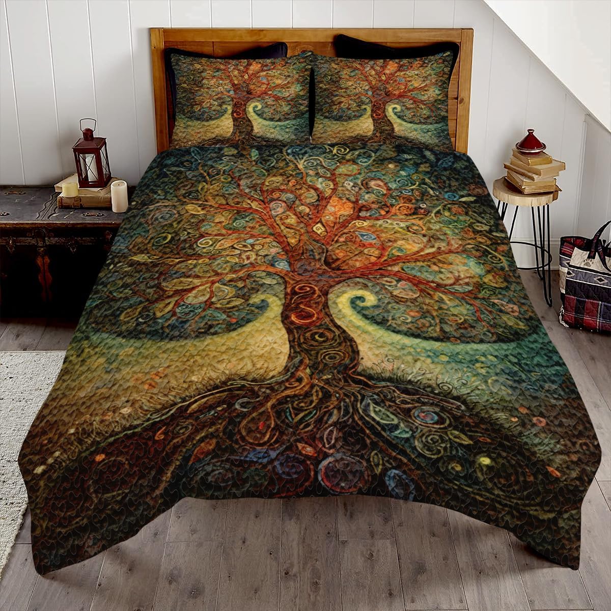 Amazon.com: SATIGI Tree of Life Bedding, Custom Tree of Life Quilt ...