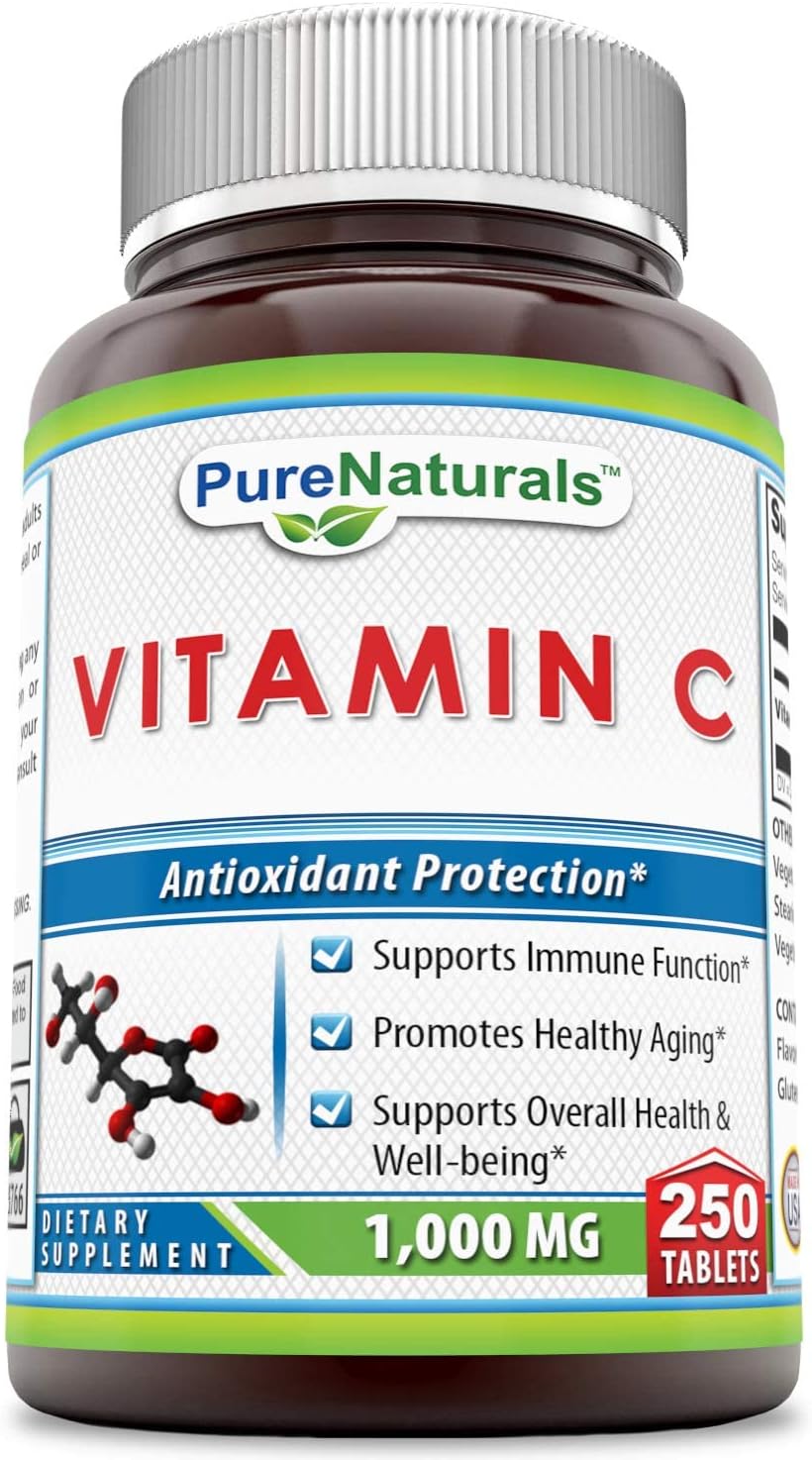 Amazon.com: Pure Naturals Vitamin C, 1000 mg 250 Tablets -Supports ...