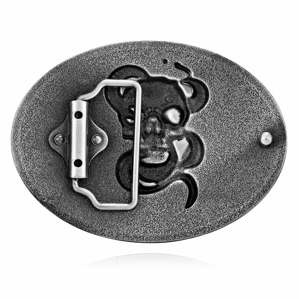 Snapklik.com : Western Cowboy Novel Skull Belt Buckle Vintage Man Belt ...