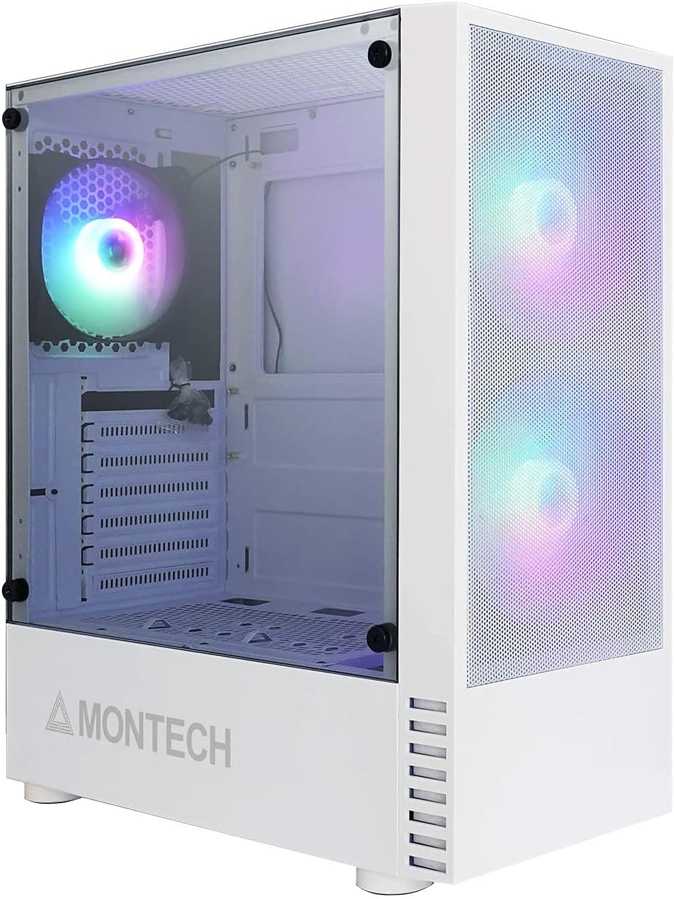 Montech X2 MESH White - Estojo compacto ATX Mid Tower, painel frontal ...