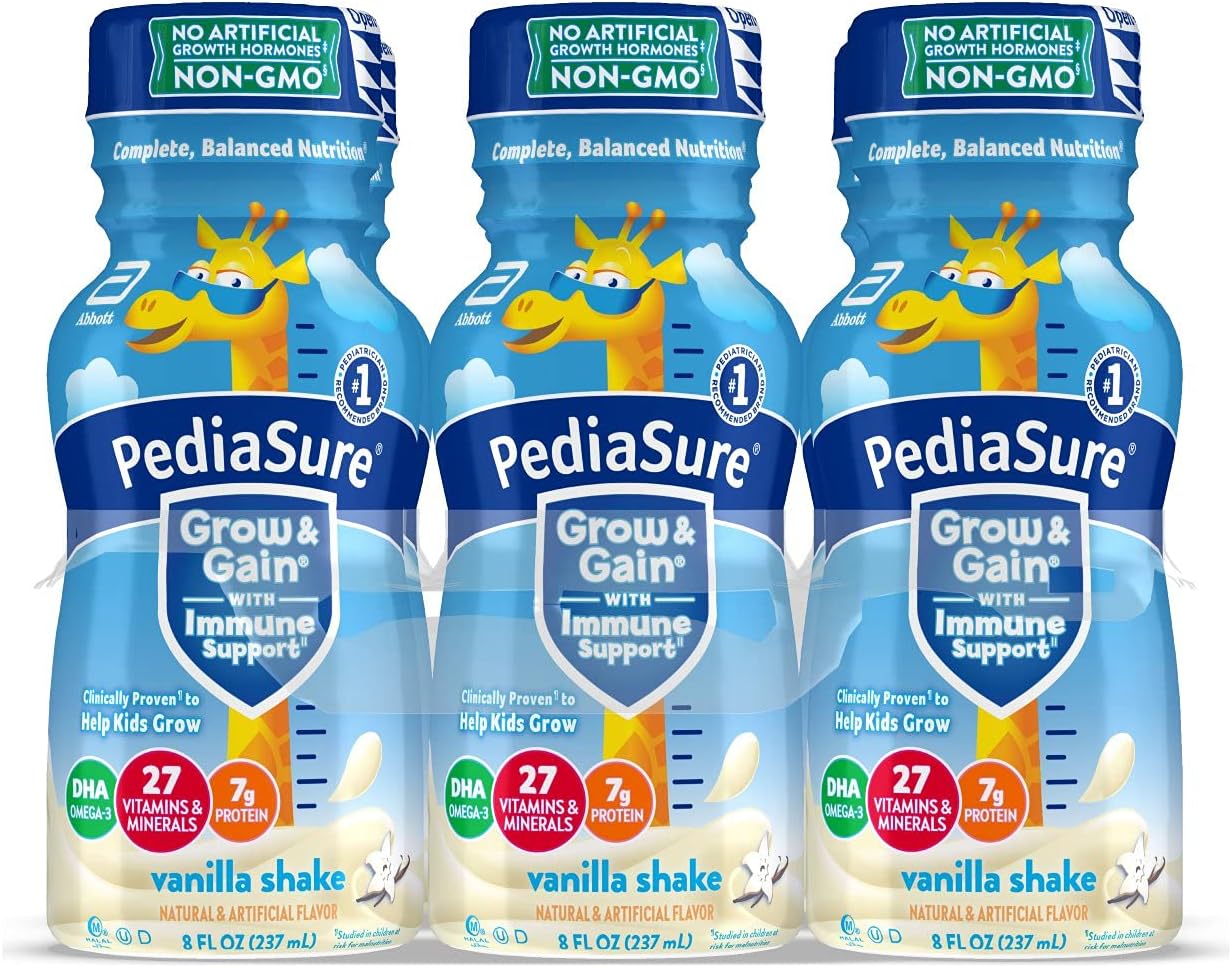 Amazon.com: PediaSure Grow & Gain with Immune Support, Kids Protein ...