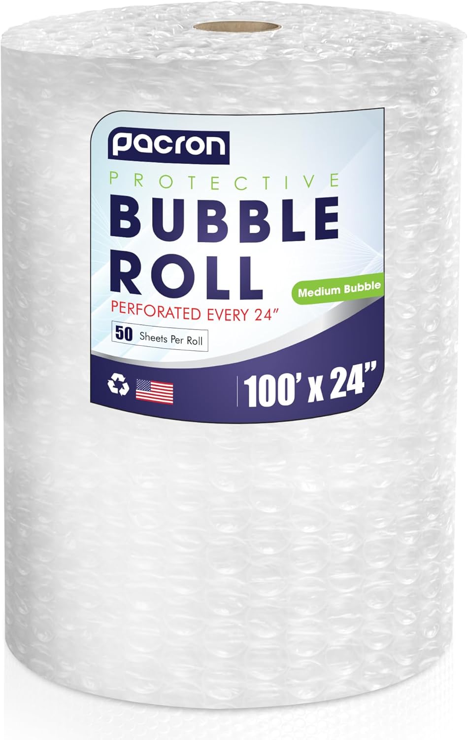 Amazon.com : Protective Bubble Roll Wrap -100 FT x 24 IN Clear, 5/16 ...
