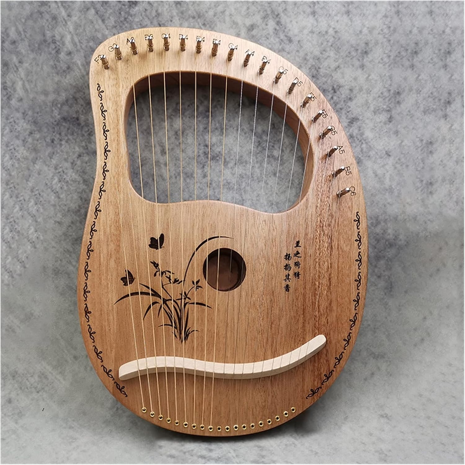 Amazon.com - 7 Strings Wooden Harp Professional Musical Instrument ...