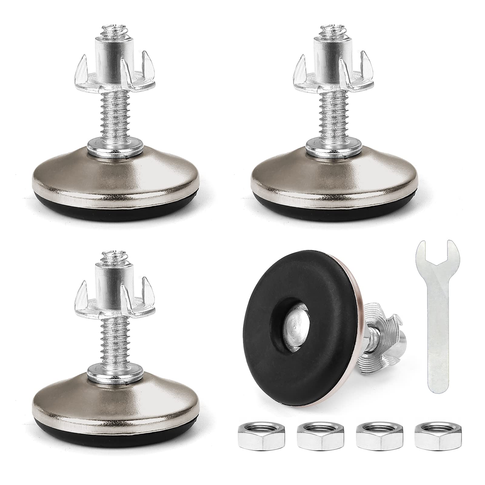 Snapklik.com : HanKun 1/4" UNC Threaded Furniture Leveler - Adjustable ...