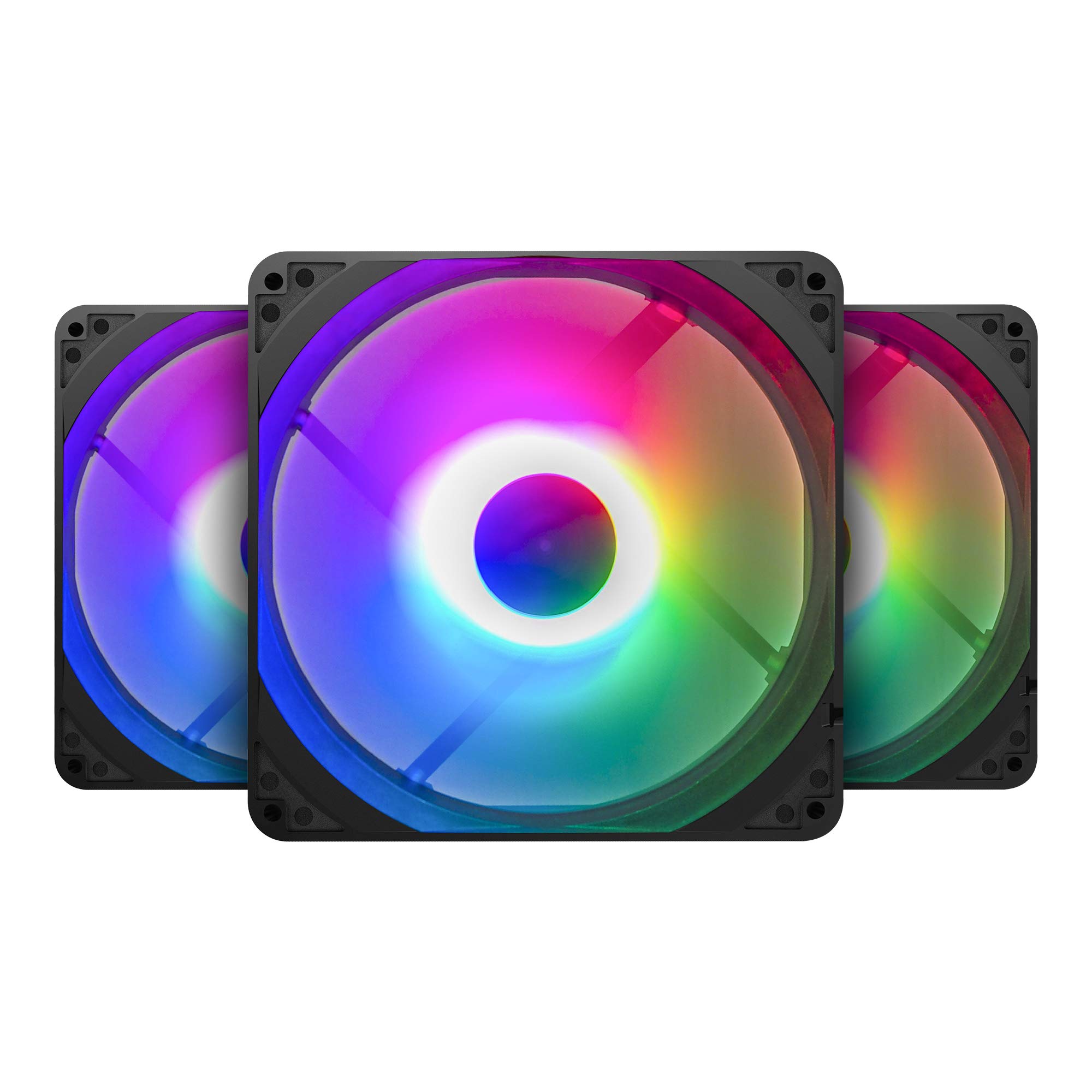 Buy Tecware Orbis F1 Starter Kit, 3x 120mm PWM ARGB Fans, Hub, Remote ...