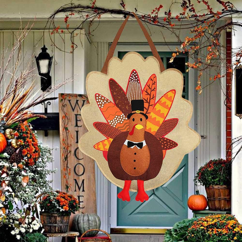 Turkey Door Decoration Eat More Beef Turkey Hanging | Wood Creations