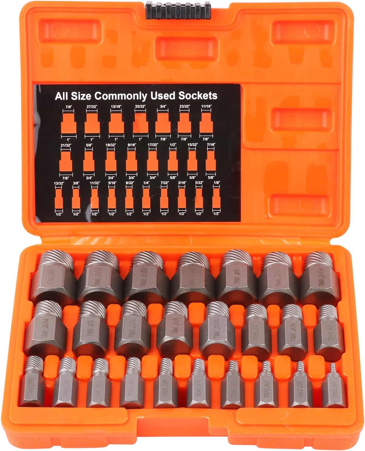 Buy HORUSDY 25-Pieces Screw Extractor Set, Hex Head Multi-Spline Easy ...